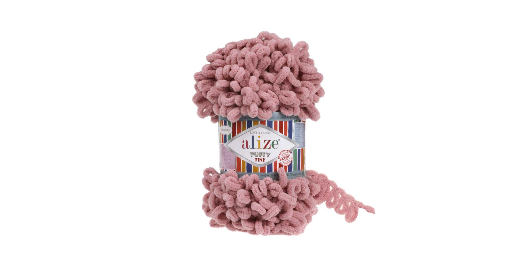 Puffy fine 295 - pink Alize ujjal hurkolható puha fonal kézzel köthető